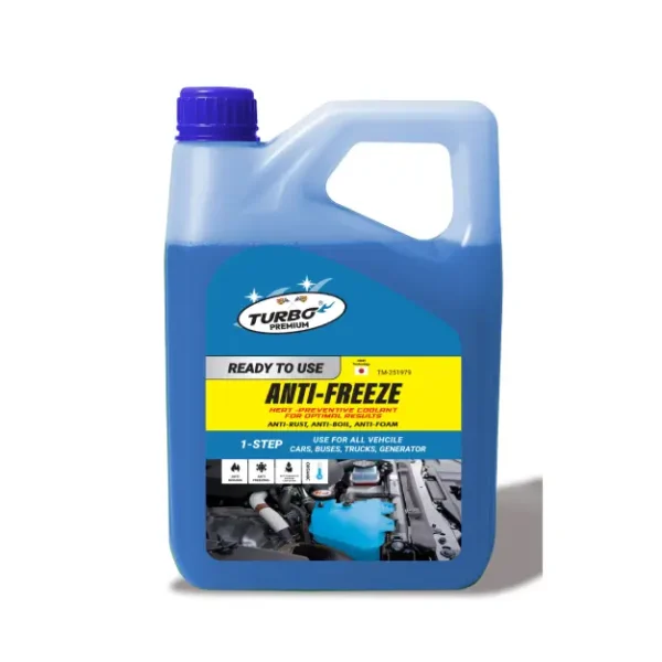 Turbo Premium Anti Freeze – 4 Liter Blue – Turbo Coolant